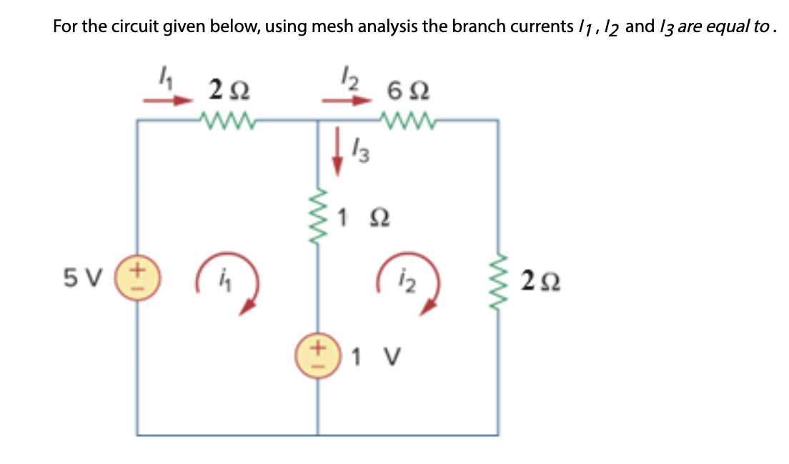Solved For the circuit given below, using mesh analysis the | Chegg.com