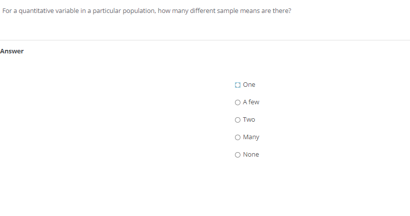 Solved For a quantitative variable in a particular | Chegg.com