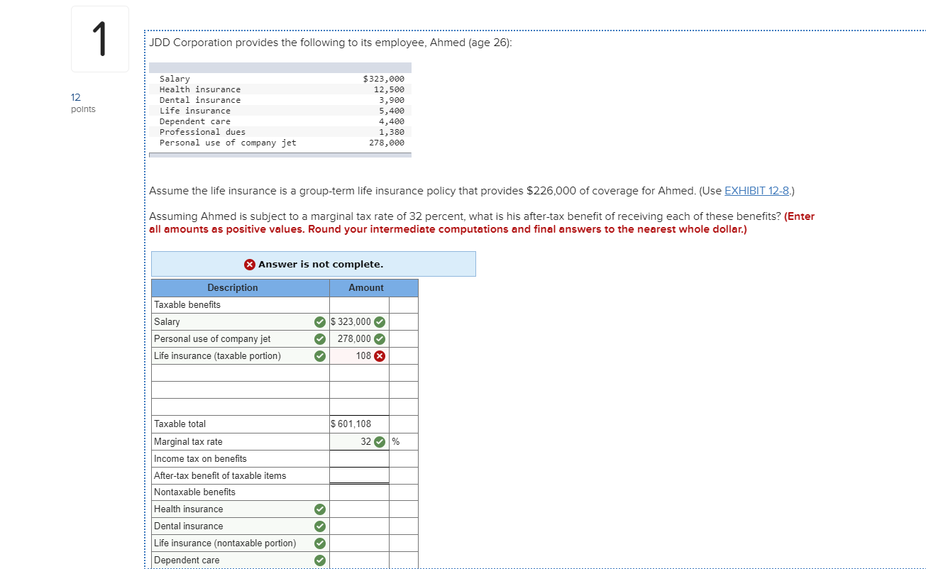 Solved EXHIBIT 12-8 Uniform Premiums for $1,000 of | Chegg.com