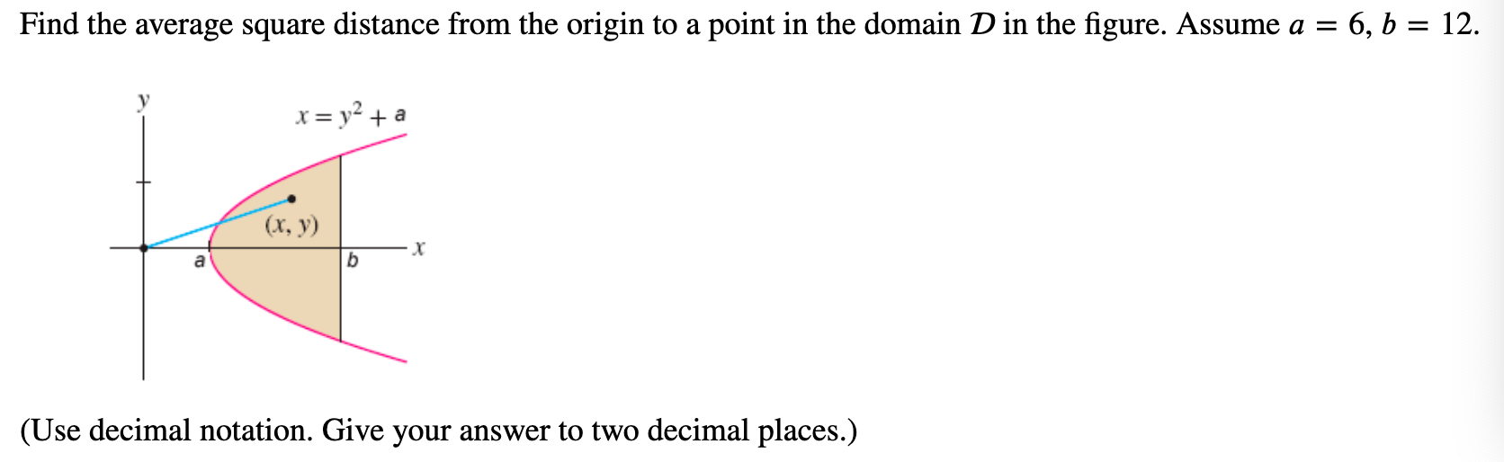 Solved Find the average square distance from the origin to a | Chegg.com
