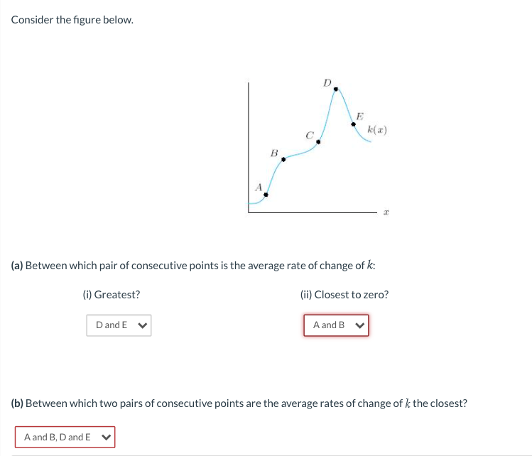 Solved Consider the figure below. D E ka) B А c (a) Between | Chegg.com