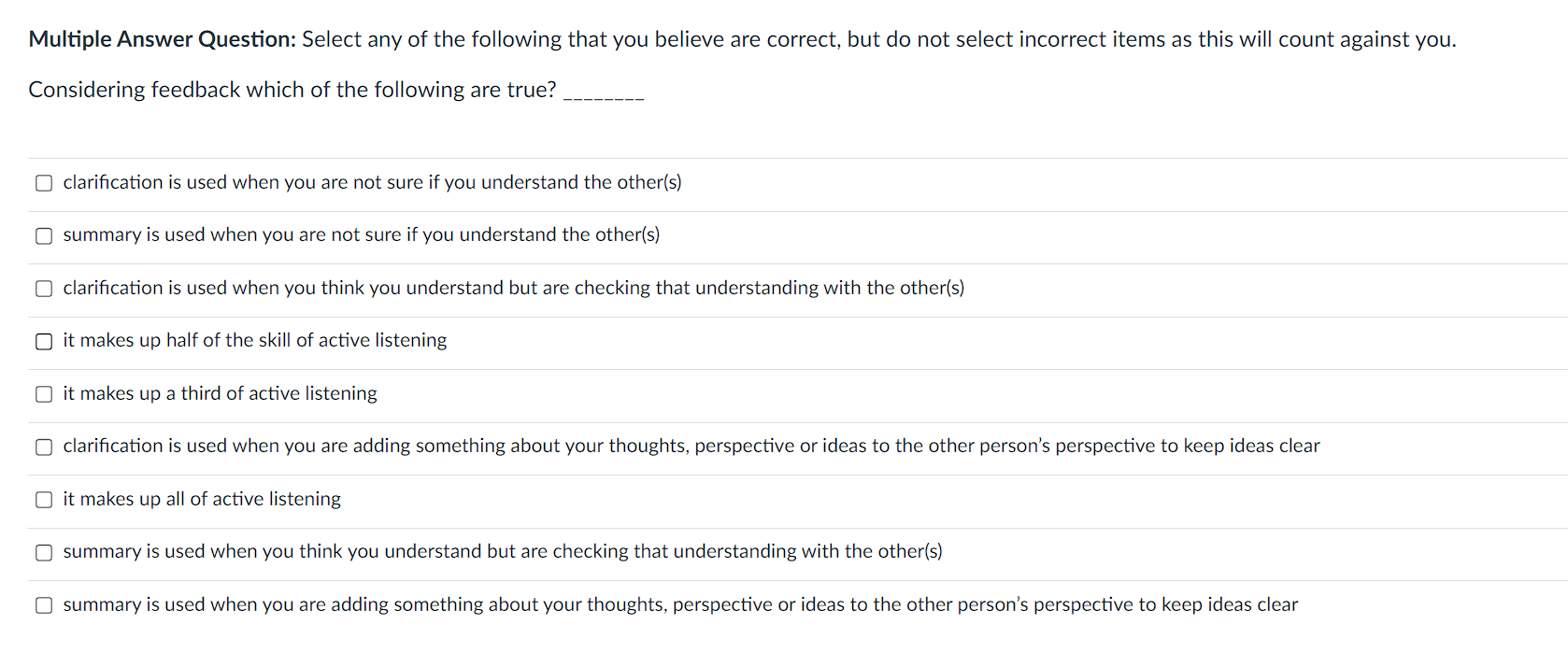 Solved Multiple Answer Question: Select any of the following | Chegg.com