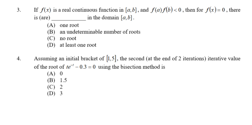 Solved 3. If f(x) is a real continuous function in [a,b], | Chegg.com