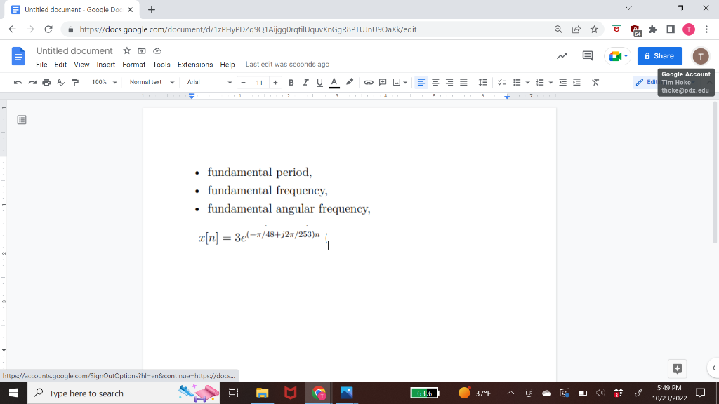 Solved - fundamental period, - fundamental frequency, - | Chegg.com