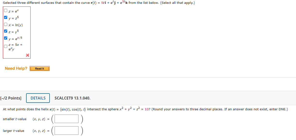 Solved Selected three different surfaces that contain the | Chegg.com