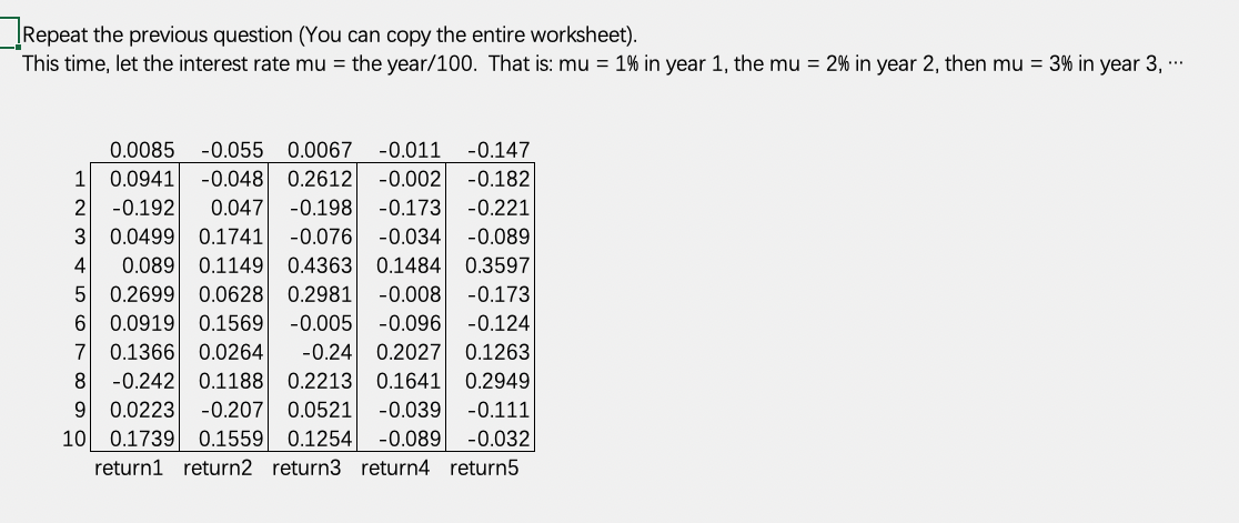 Solved Practice Data Tables by making a simple | Chegg.com