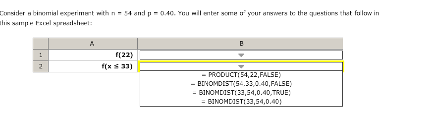 Solved Consider a binomial experiment with n = 54 and p = | Chegg.com