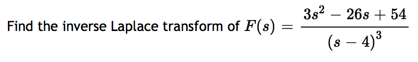Solved Find the inverse Laplace transform of F'(s) = - 2s - | Chegg.com