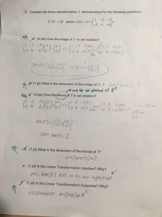Solved 2. Consider the linear transformation T defined below | Chegg.com