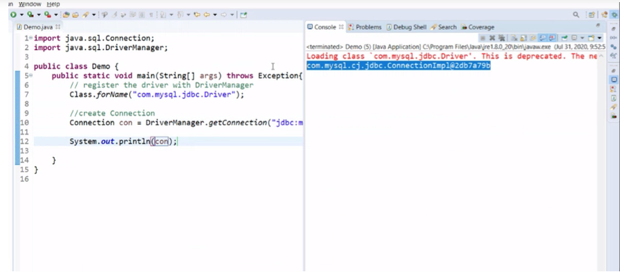 Solved JDBC Driver & SQL Topic Do 1a, 1b, 1c, 1d. Show code | Chegg.com