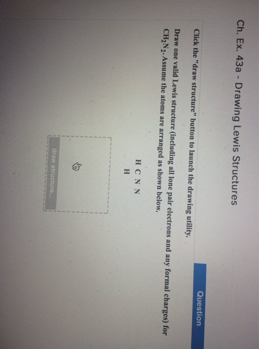 Solved Ch. Ex. 43a - Drawing Lewis Structures Question Click | Chegg.com