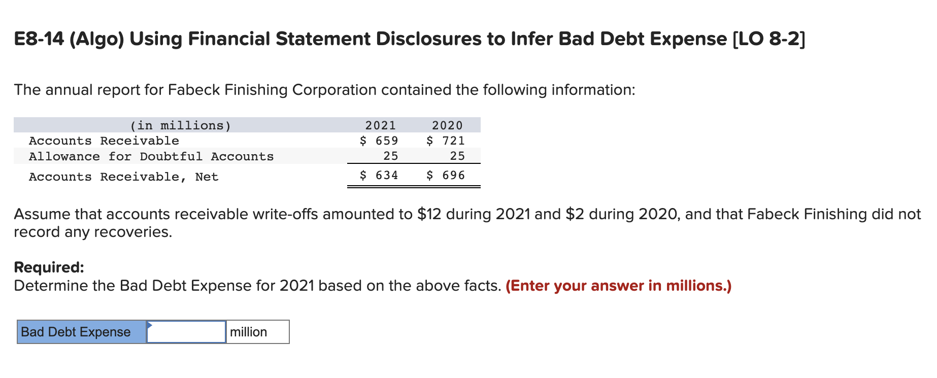 Solved E8-14 (Algo) Using Financial Statement Disclosures to | Chegg.com