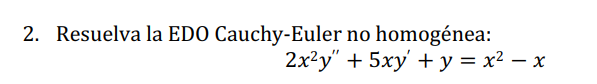 Solved Solve the following ordinary differential equation by | Chegg.com