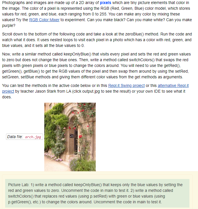 Solved Starter code: import java.awt.*; import | Chegg.com