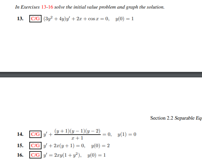 Solved In Exercises 13-16 solve the initial value problem | Chegg.com