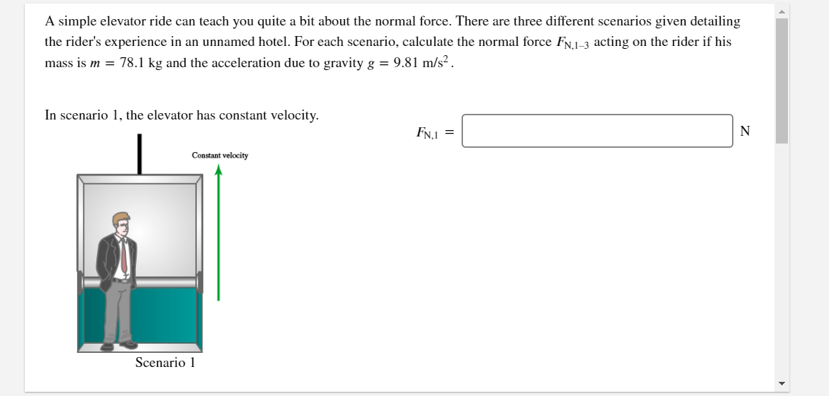 Solved A simple elevator ride can teach you quite a bit | Chegg.com