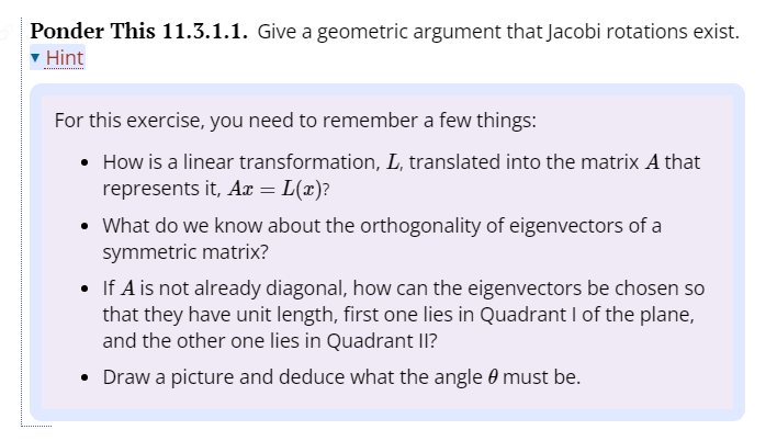 Solved Ponder This 11311 Give A Geometric Argument That 