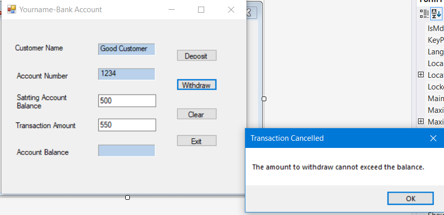 Solved Visual Basic In This Assignment You Create A Small 0831