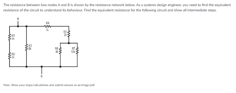 Solved The resistance between two nodes A and B is shown by | Chegg.com