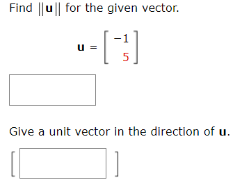 Solved Find the components of the vectors u, v, u + v, and u | Chegg.com