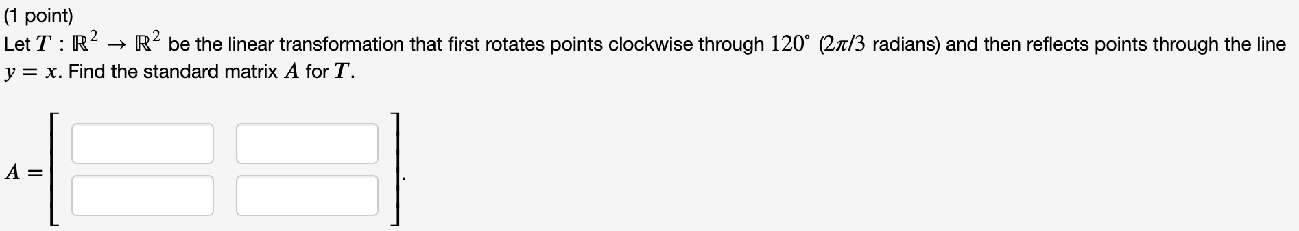 Solved (1 point) Find the missing values a-f in the matrix | Chegg.com