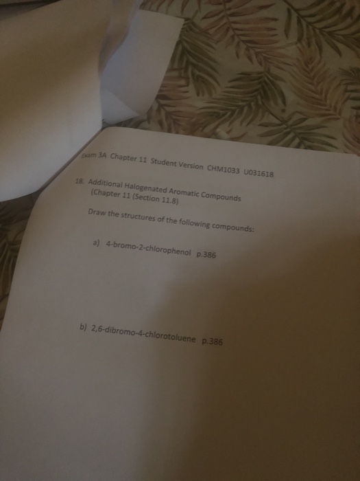 Solved Exam 3A Chapter 11 Student Version CHM1033 003161a S. | Chegg.com