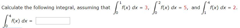 Solved 4 Calculate the following integral, assuming that | Chegg.com