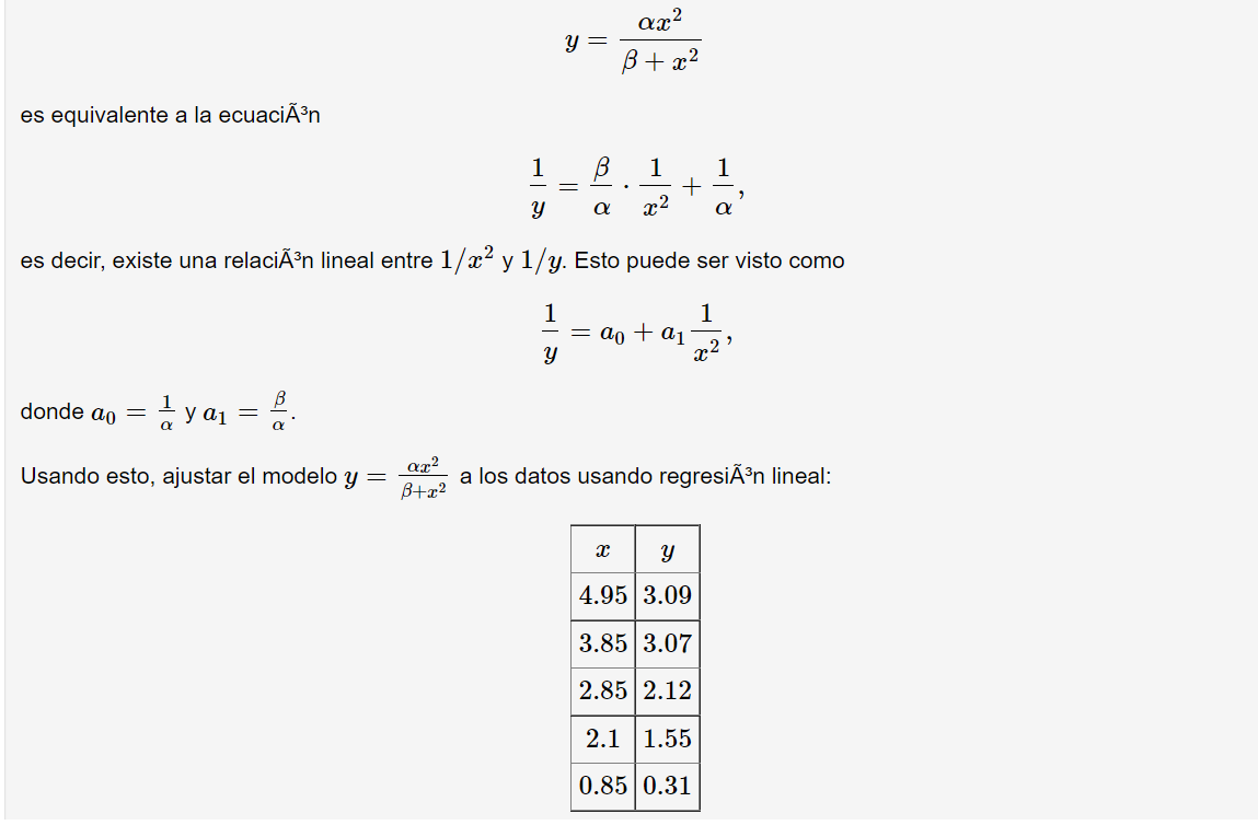Solved 1 Point Some Nonlinear Regression Problems Can Be