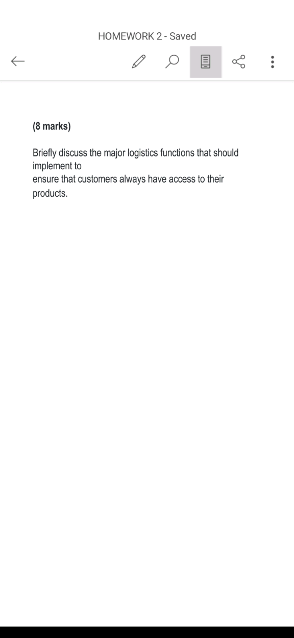 Solved Briefly discuss the major logistics functions that | Chegg.com Solved Briefly discuss the major logistics functions that | Chegg.com