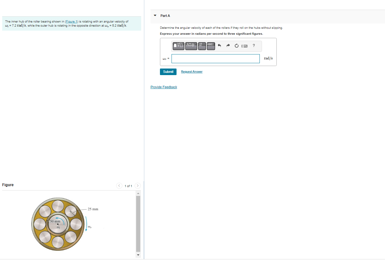 Solved The inner hub of the roller bearing shown in (Figure | Chegg.com