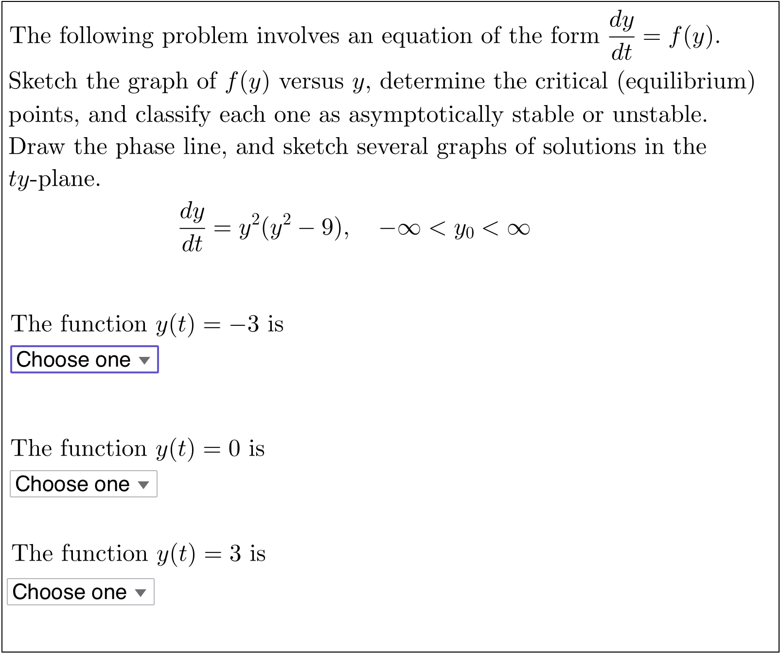 Solved The following problem involves an equation of the | Chegg.com