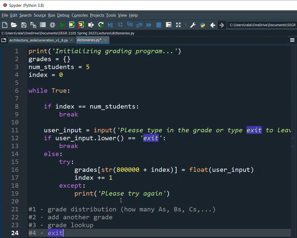 Solved Problem 5 (5 points): Modify the grading program | Chegg.com
