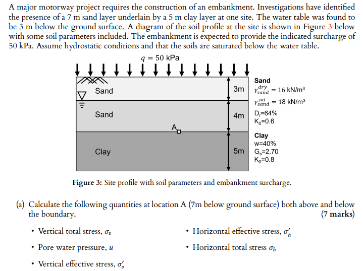 Solved A major motorway project requires the construction of | Chegg.com
