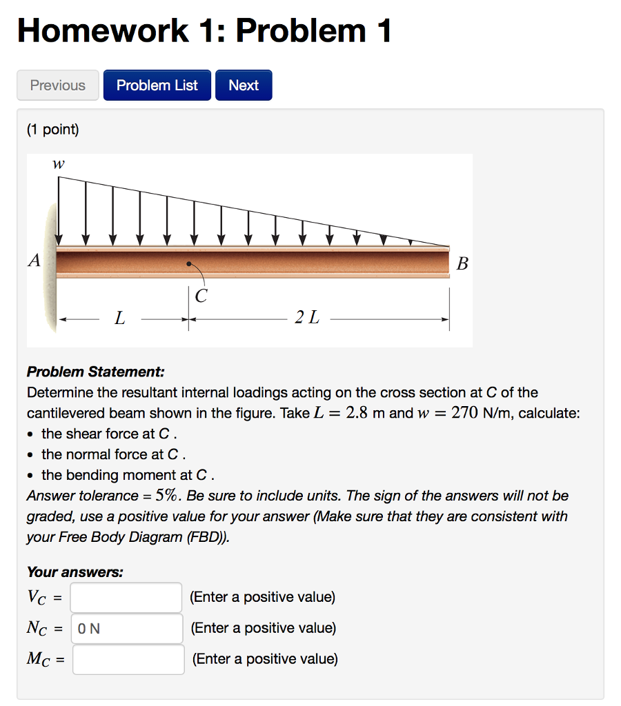 Solved Homework 1: Problem 1 Previous Problem List Next (1 | Chegg.com