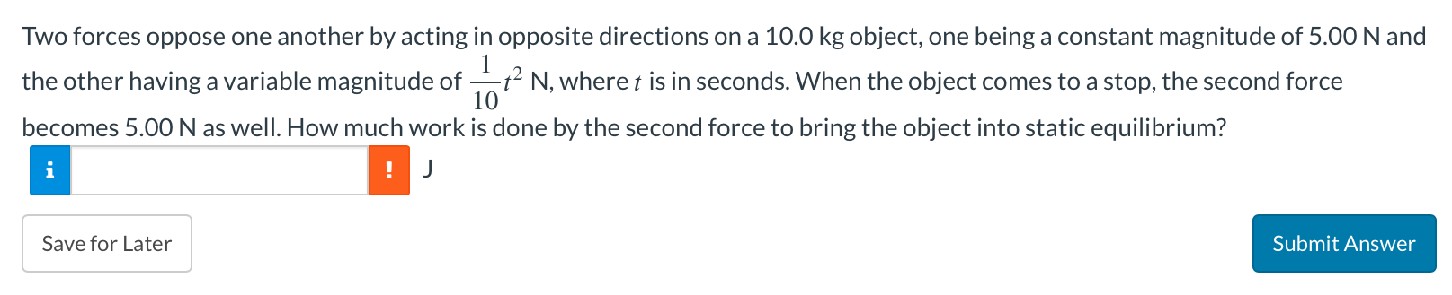 Solved Two forces oppose one another by acting in opposite | Chegg.com