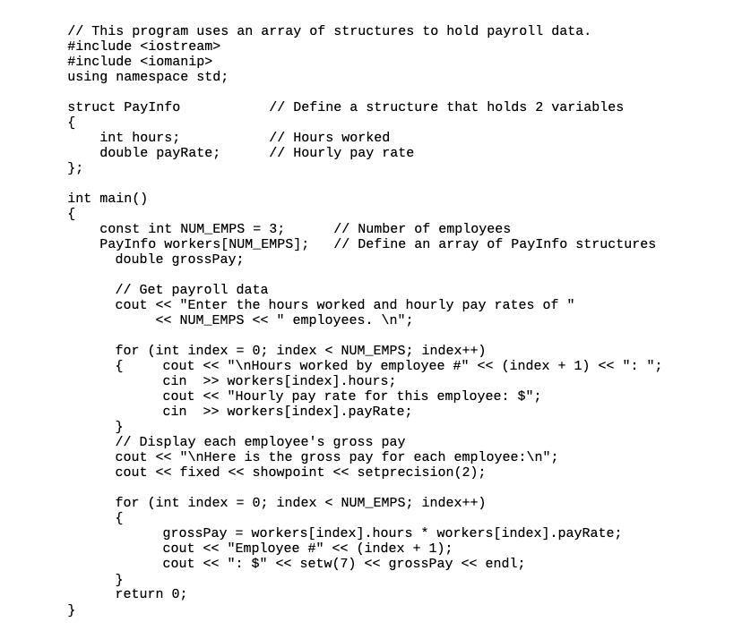 Solved Create a program proj4_2.cpp using as starting point | Chegg.com