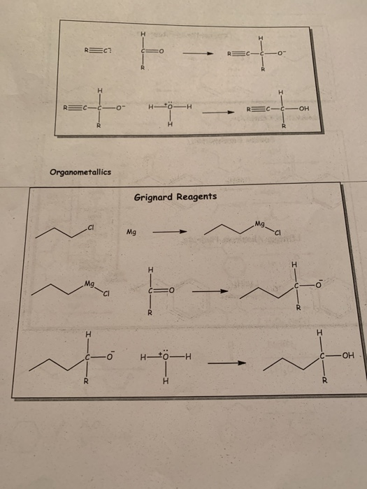 Solved Or Organometallics Grignard Reagents Mg Co C-o c_0H | Chegg.com