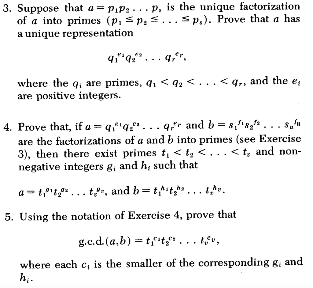 Solved 3. Suppose that a=p1p2…ps is the unique factorization | Chegg.com