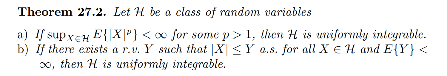Solved Theorem 27.2. Let H be a class of random variables a) | Chegg.com