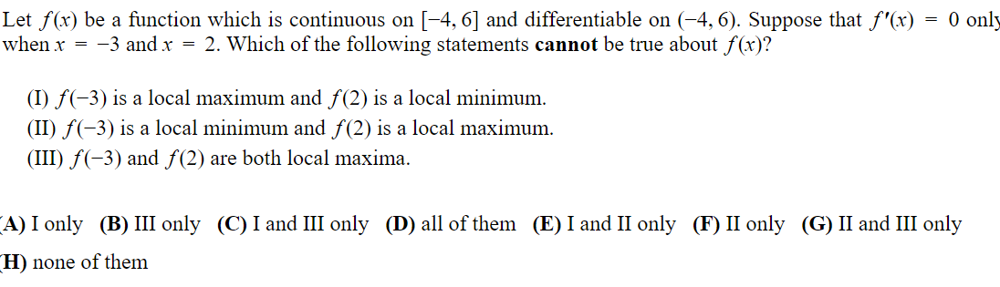 Solved Let f(x) be a function which is continuous on [−4,6] | Chegg.com