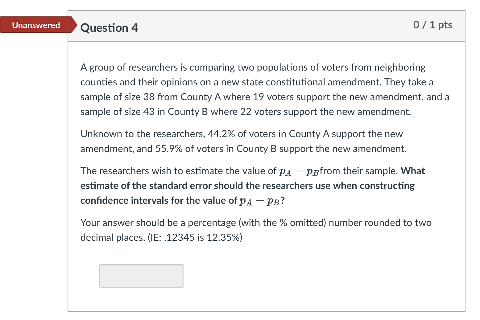 Solved Question 4A group of researchers is comparing two | Chegg.com