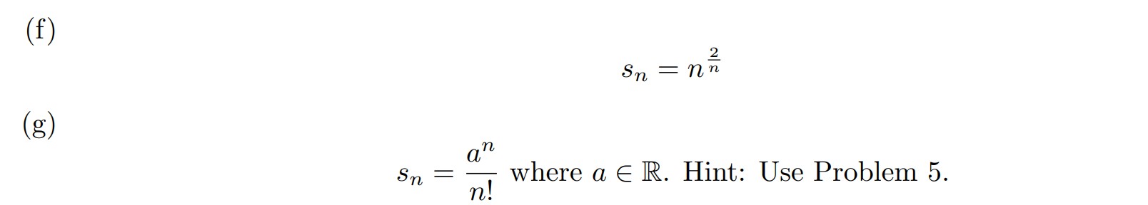Solved Limit Theorems. Determine the limits of the following | Chegg.com