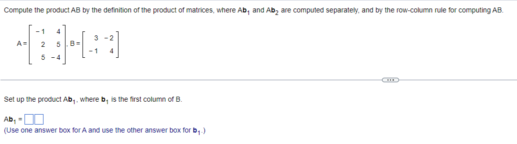 Solved −3A,B−3A,AC,CD Compute the matrix product - 3A. | Chegg.com