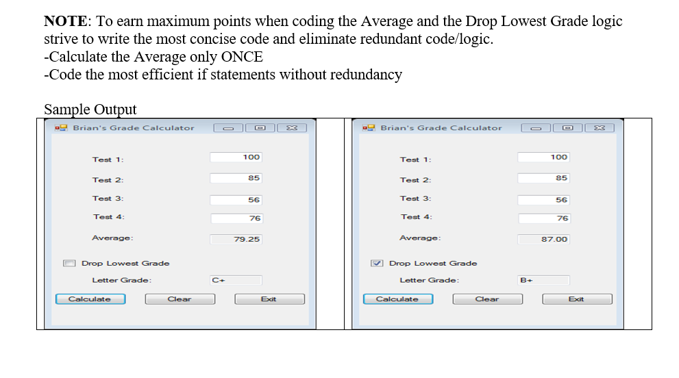 Solved Write a VB program with If logical statements to | Chegg.com