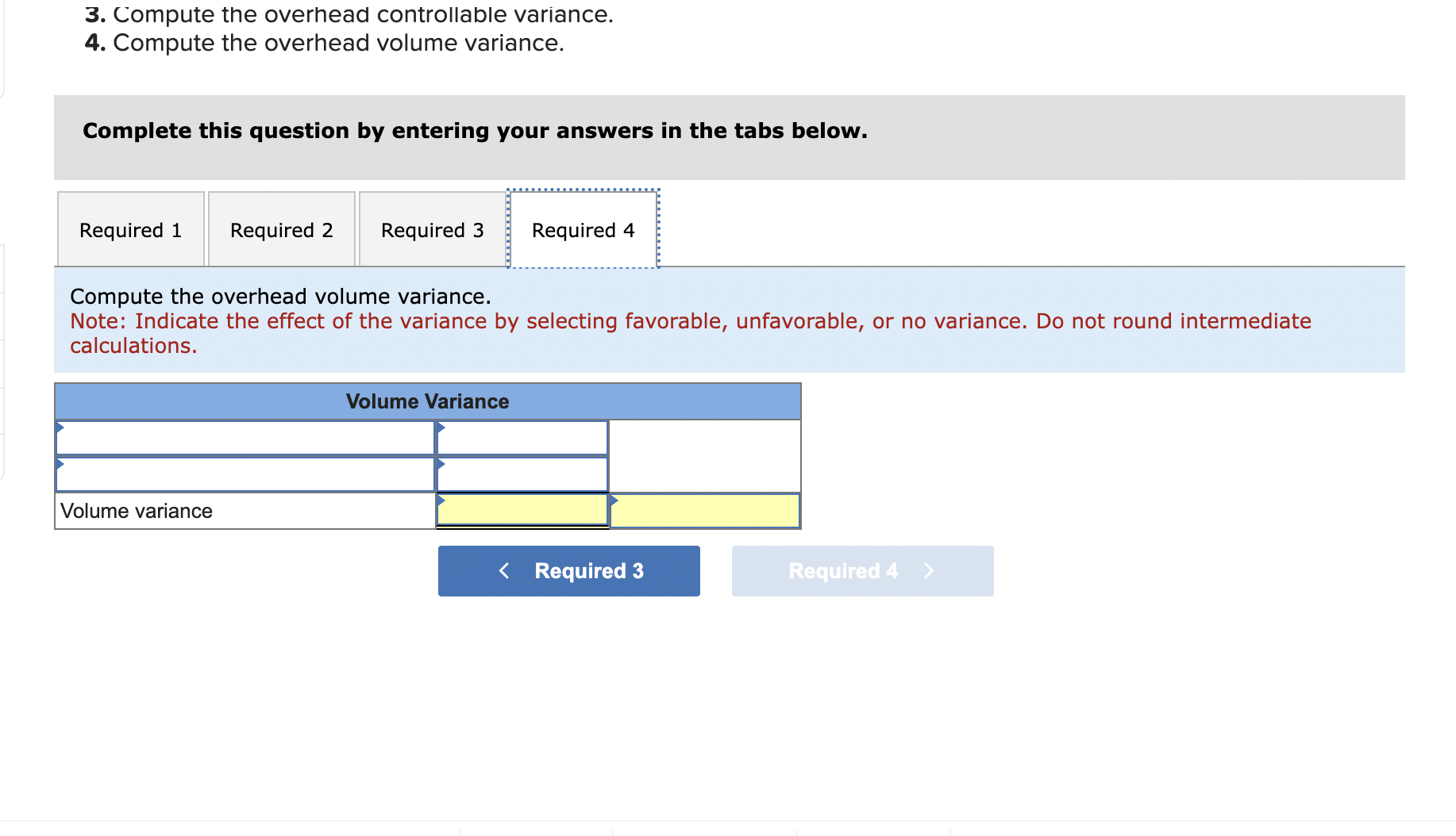 3. Compute the overhead controllable variance. 4. | Chegg.com