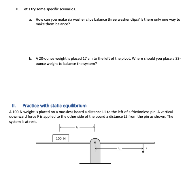 Solved A ruler is balanced on a pivot, as shown here. If we | Chegg.com