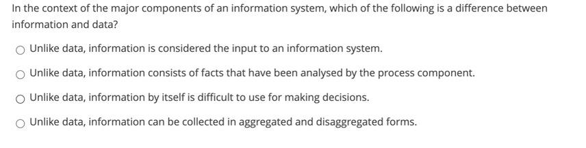 Solved In the context of the major components of an | Chegg.com