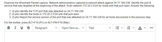 Solved Examine the Wireshark Packet capture. Network | Chegg.com