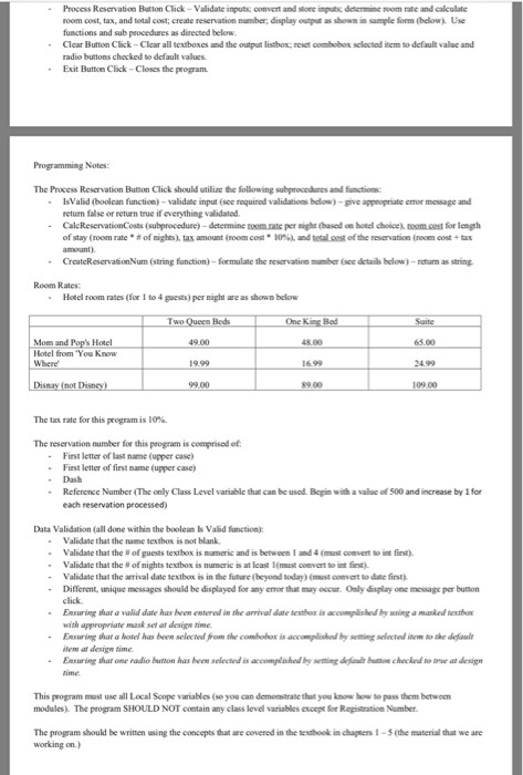 Solved use visual basic to solve this programing project, | Chegg.com