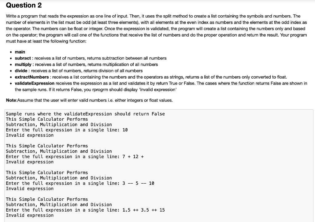 Solved Question 2 Write a program that reads the expression | Chegg.com Solved Question 2 Write a program that reads the expression | Chegg.com